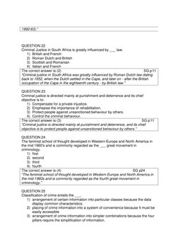 CMY1501 Criminology Study Guide 2023 | PDF | Criminology | Crime & Violence