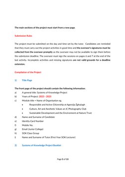 SOK Project Guidelines 2023-2025 | PDF | Citation | Essays