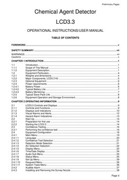 LCD3.3 Chemical Detector Manual | PDF | Rechargeable Battery | Hazards