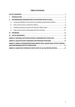 LGU Nutrition Office Creation Guide | PDF | Dietitian | Malnutrition