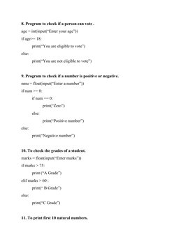 Python Programs for Class 9 Practical | PDF | Area | Length