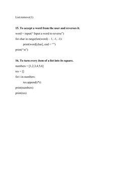 Python Programs for Class 9 Practical | PDF | Area | Length