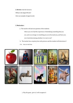 Real vs. Make-Believe Lesson Plan | PDF | Imagination | Lesson Plan