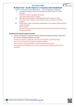 IB Test on Enzymes and Metabolism | PDF | Enzyme Inhibitor | Enzyme