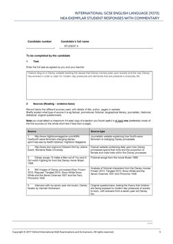 AQA Language NEA Examples | PDF | All Rights Reserved | Information