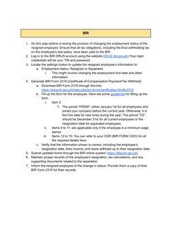 Removing Resigned Employees from SSS, PhilHealth, Pag-IBIG | PDF ...