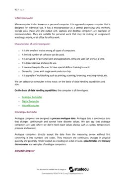 Computer Fundamentals Full Notes | PDF | Computer Data Storage ...