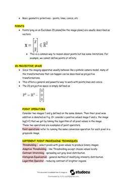 Computer Vision Lecture Notes Overview | PDF | Computer Vision ...