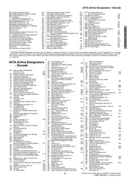 IATA Airline Codes and Ticket Stocks | PDF