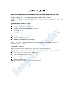 Client Script Types in ServiceNow | PDF