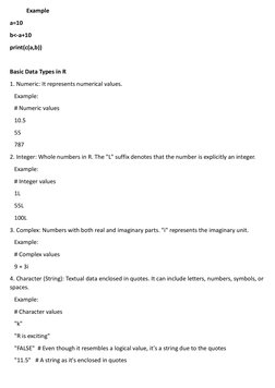 R-Programming Notes | PDF | R (Programming Language) | Analytics