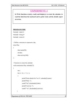 Data Structures Lab Manual BCSL305 | PDF | Queue (Abstract Data Type) | Algorithms And Data ...