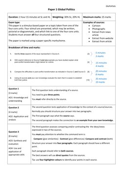 IB Global Politics Paper 1 Guide | PDF | Understanding | Knowledge