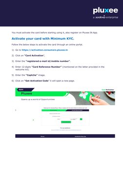 Pluxee Card Activation Guide | PDF | Finance & Money Management