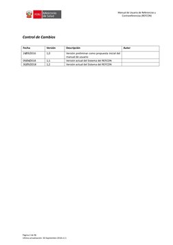 Manual de Usuario REFCON Minsa | PDF