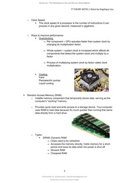Grade 12 IT Theory Notes Summary | PDF