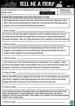 Year 6 Story Comprehension Activities | PDF