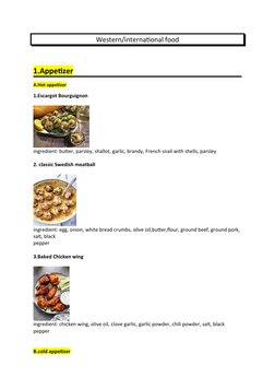 Western Cuisine Menu and Recipes | PDF | Sauce | Salad