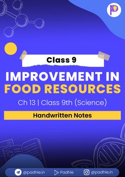Class 9 Handwritten Notes on Food Resources | PDF | Language Arts ...