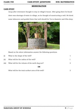 Class 8 Maths Case Study Questions | PDF | Shape | Mathematics