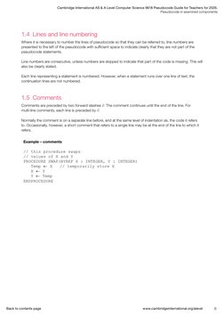 IGCSE Computer Science Pseudocode Prep | PDF | Parameter (Computer ...