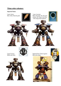 Titan Legion Color Schemes Overview | PDF
