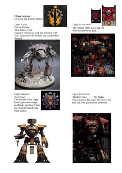 Titan Legion Color Schemes Overview | PDF