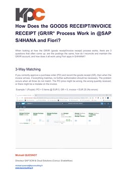 Understanding GR/IR Process in SAP S/4HANA | PDF | Debits And Credits ...