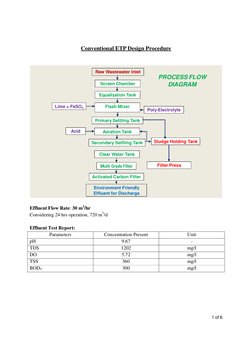 ETP Design and Calculation Guide | PDF | Chemistry | Materials