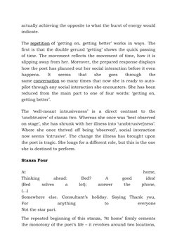 Analysis of "A Minor Role" by U.A. Fanthorpe | PDF | Poetry