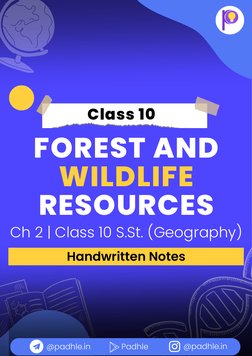 Class 10 Forest & Wildlife Notes | PDF