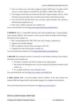 CS3691 Embedded and Iot Lab Manual | PDF | Arduino | Microcontroller