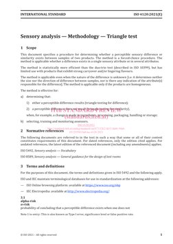 ISO 4120 2021 Triangle Test | PDF | International Organization For ...