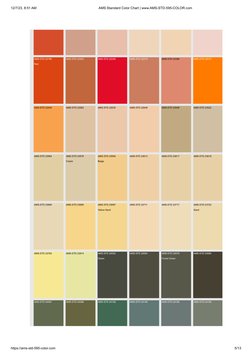 AMS-STD-595A Color Chart Overview | PDF | Brown | Green