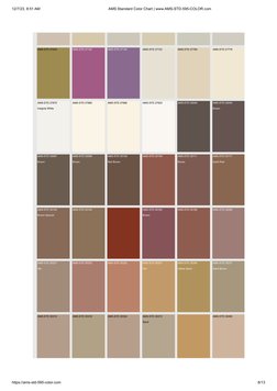 AMS-STD-595A Color Chart Overview | PDF | Brown | Green