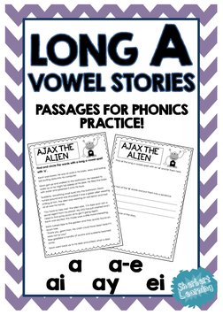 Long Vowel A Reading Passages | PDF | Phonics