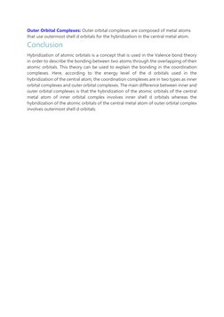 Inner vs Outer Orbital Complexes Explained | PDF | Coordination Complex ...