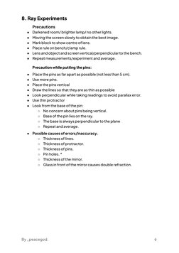 IGCSE Physics ATP Experiment Notes | PDF | Home & Garden
