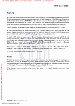 Normas para Gases Medicinais ABNT NBR 12188 | PDF | Gases | Oxigênio
