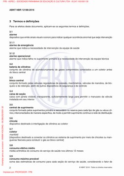 Normas para Gases Medicinais ABNT NBR 12188 | PDF | Gases | Oxigênio