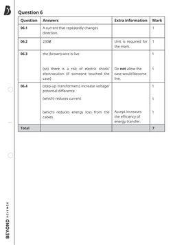 AQA GCSE Combined Science Physics Paper 1 Mark Scheme | PDF | Wind ...