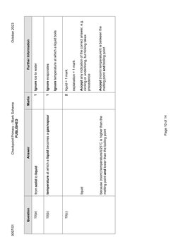 Year 6 Science Checkpoint Mark Scheme | PDF
