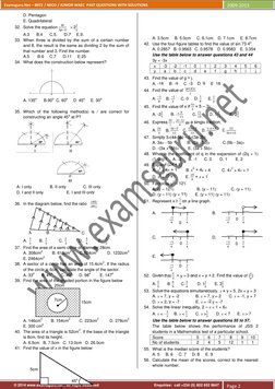Junior WAEC 2025 Mathematics Past Questions | PDF | Area | Mean
