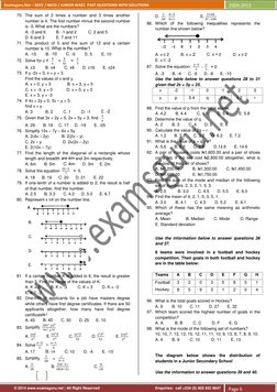 Junior WAEC 2025 Mathematics Past Questions | PDF | Area | Mean