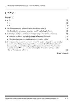 Cambridge Science 9 Unit Test Answers | PDF | Chemical Compounds ...