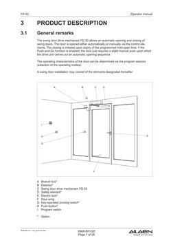 FD20 - Operator Manual | PDF | Door | Menu (Computing)