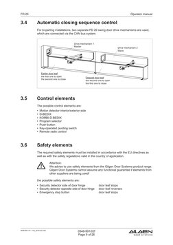 FD20 - Operator Manual | PDF | Door | Menu (Computing)