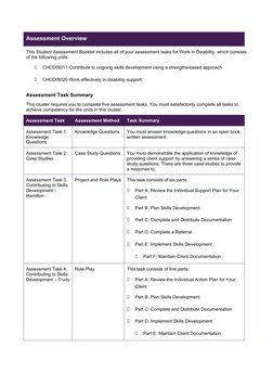 CHCDIS011&CHCDIS020 Knowledge Assessment.v1 | PDF | Disability | Playground