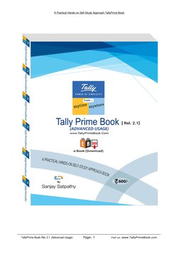 TallyPrime Book: Self-Study Guide | PDF | Receipt | Value Added Tax