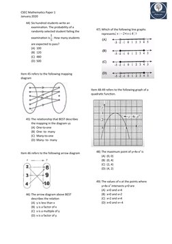 CSEC Math Paper 1 January 2020 Answers | PDF | Mathematics ...